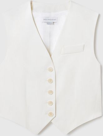 Stella McCartney Single-Breasted Waistcoat,, Size: 40