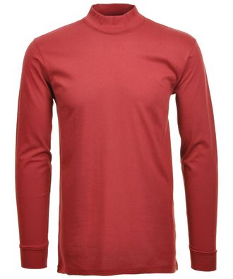 Ragman Herren RAGMAN Stehkragenshirt langarm Gr. 4XL, Weinrot-061