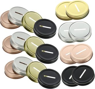 Cabilock 20stücke Deckel Für Sparschweine Aus Stabile Einmachdeckel Auslaufsichere Verschlüsse Für Lebensmittel Getreide Und Gewürze Leicht Zu Öffnen Schließen