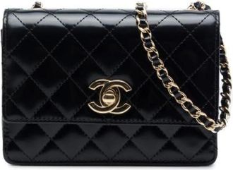 Chanel Sac bandouli&egrave;re matelass&eacute; doccasion - Femme - Pre-owned - Noir - Taille: ONE Size