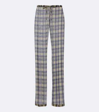 Dries Van Noten Pantalon ample &agrave; carreaux
