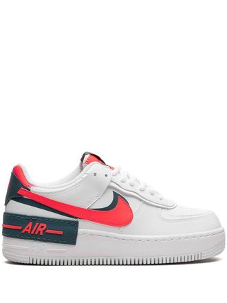 Nike baskets Air Force 1 Shadow White/Solar Red - Blanc