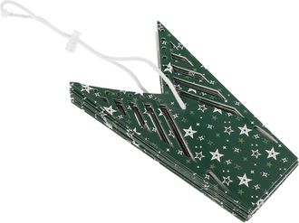 Garneck Faltbarer Papierstern Grün Origami Stern-hängedekoration für Weihnachten Party Hochzeit Fenster Vielseitige Faltbare Weihnachtsdeko für Zuhause und Fe