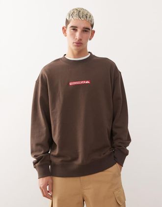 Quiksilver DNA - Sweatshirt in Schokobraun-Brown