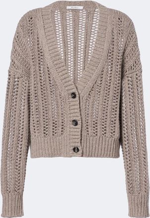 Max Mara Cardigan en cachemire ajour&eacute;