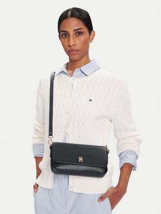 Tommy Hilfiger Handtasche Th Icon Conv AW0AW17677 Dunkelblau