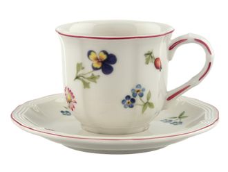 Villeroy & Boch Petite Fleur Mokka-/Espressotasse mit Untertasse
