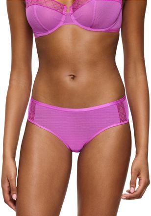 Triumph Hipster TRIUMPH Palina Cosmic Heartbeat, Damen, Gr. 38, rosa (fuchsia orchid), Mesh, Obermaterial: 83% Polyamid, 17% Elasthan, k&ouml;rpernah, Unterhosen, 