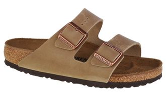Birkenstock Arizona Herren-Sandalen, geöltes Leder, Größe 47, Tabakbraun, 46 EU