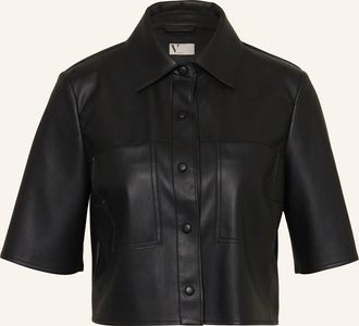 Vera Mont V By Vera Mont Hemdbluse In Lederoptik schwarz