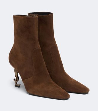 Saint Laurent Bottines Opyum en daim