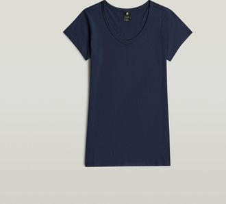 G-Star Slim V T-Shirt - Dunkelblau - Damen