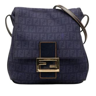 Fendi Pre-owned Canvas Crossbody Bag - - Pre-owned - Damen - Blau - ONE SIZE