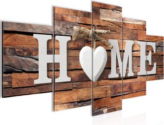 Runa Art Bilder Home Holz 200 x 100 cm 5 Teilig XXL Wanddekoration Design Braun 014751c