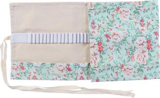 STOBOK 48 Slots Pencil Wrap Fall aufrollen Beutel Stifthalter Organizer f&uuml;r Grader M&auml;dchen Malerei (frische Rose)