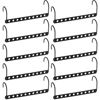Jetec 10 Stücke Metall Magischer Kleiderbügel Organizer Platzsparender Bügel Schrank Raumsparend Kleiderschrank Kleiderbügel Organizer, Haken Design Wandsch