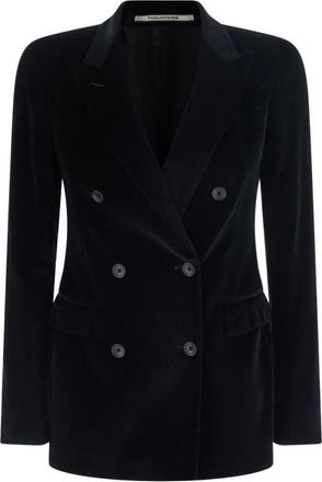 Tagliatore Paris Velvet Jacket - - Jackets - Damen - Schwarzk - S