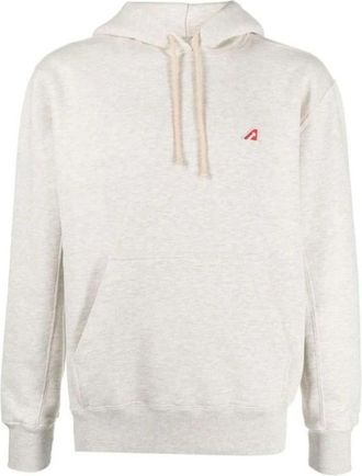Autry Homme, Sweatshirts et sweats &agrave; capuche, Beige, Taille: XL Sweat &agrave; capuche en coton avec poche avant