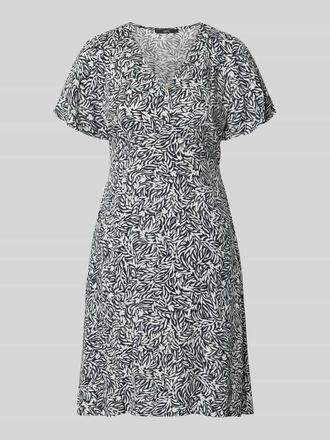 Zero Minikleid aus Viskose mit V-Ausschnitt und Knopfleiste