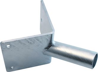 Dotlux Verzinkte Eckwandhalterung Stahl f&uuml;r Strassenleuchten 60mm Aufnahmerohr
