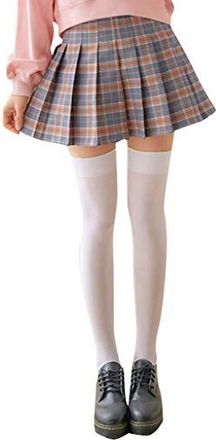 Generic Chaussettes de course invisibles sur une paire de chaussettes hautes pour femme, blanc, Taille unique