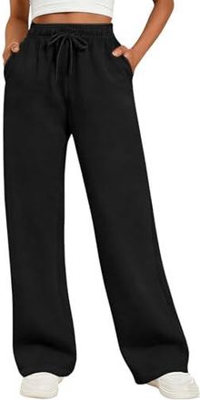 Generic Pantalon De Sport Femme Chic D&eacute;t&eacute; Long Pants Respirant Classique Pas Cher Sweatpants Tendance Chic Elegant Surv&ecirc;tement D&eacute;tente Mode Taille Elastique 2