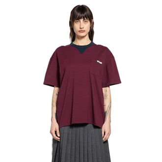 Prada Oversized Striped Jersey T-Shirt