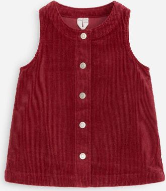 Arket Kleid Aus Baumwollcord -Rot