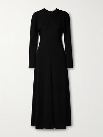 The Row Venusia Maxikleid Aus Jersey - Schwarz