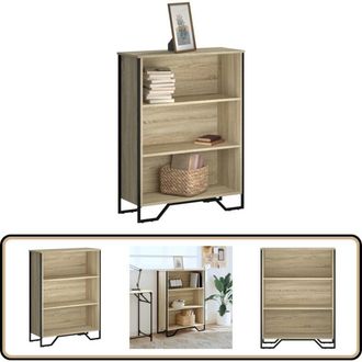 vidaXL Vidaxl - Bücherregal Sonoma-Eiche 80x31x106 cm Holzwerkstoff