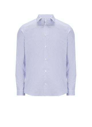 Au Printemps Paris Baumwollhemd - Blau