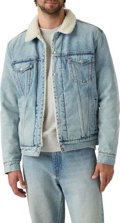 Levi's Herren Type 3 Trucker Jeansjacke, Kentucky Blue Sherpa, XL