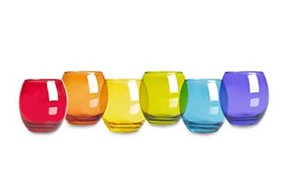 Excelsa San Jos&egrave; Lot de 6 verres &agrave; eau, verre, multicolore,40.5cl