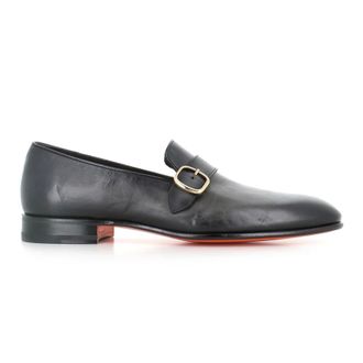 Santoni Homme, Chaussures, Noir, Taille: 40 1/2 EU Monk Virea-A