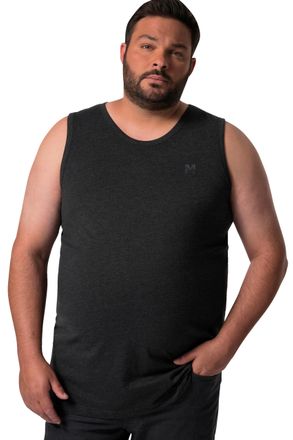 Men Plus Herren gro&szlig;e Gr&ouml;&szlig;en &Uuml;bergr&ouml;&szlig;en Menswear L-8XL Men+ Tanktop, Basic, Rundhals, bis 8 XL schwarz 5XL 836303100-5XL