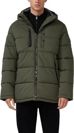 s.Oliver Veste matelass&eacute;e imperm&eacute;able avec capuche amovible et d&eacute;tails sportifs, vert, 3XL