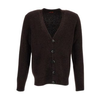 Barena Homme, Pulls, Brun, Taille: L Cardigan classique &agrave; col en V