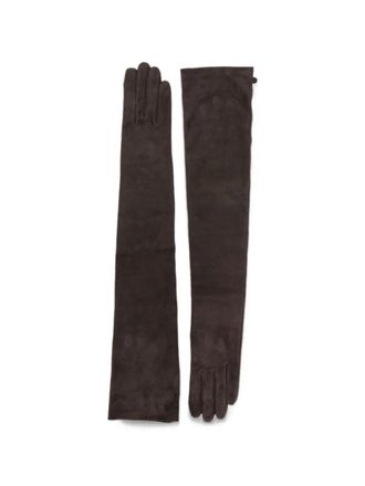 Agnelle Gloves Long Glamour Suede