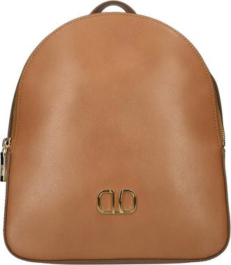 Alviero Martini 1A Classe Femme, Sacs, Brun, Taille: ONE Size Leather Backpack
