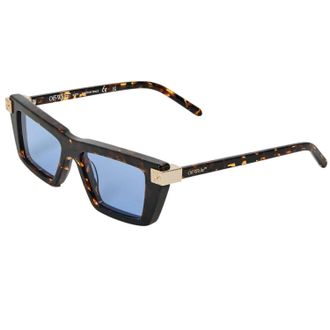 Off-white Beaumont Rechteckig-Sonnenbrille f&uuml;r Damen (Blau/Schwarz)