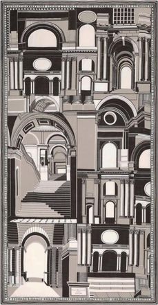 Inou&iuml; Editions Femme, Accessoires, Multicolore, Taille: ONE Size Etole 100 Architecture