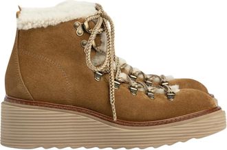 Pedro Garcia Femme, Chaussures, Brun, Taille: 38 EU Saffi Shearling Hiking Boot