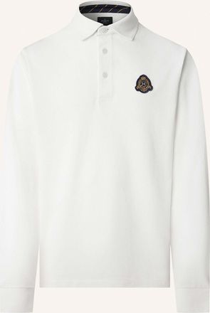 Hackett Poloshirt Heritage Crest Lgo Ls weiss
