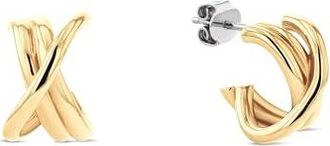 Tommy Hilfiger Jewelry Boucles Doreilles Puces pour Femme en Or Jaune avec un Noeud Nautique - 2780993