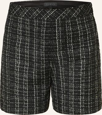 Guess Tweed-Shorts Mit Glitzergarn schwarz