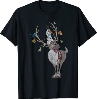 Disney Frozen Sven And Olaf Christmas Ornaments T-Shirt