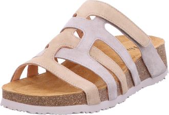 Think Damen KOAK chromfrei gegerbte nachhaltige Pantolette, ICED Coffee/Kombi 4000