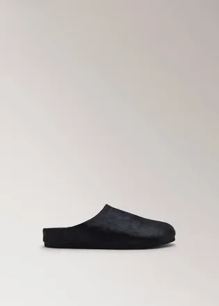 Mango Chaussons en feutre noir - Femme - 36 - MANGO