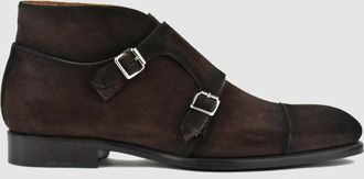 Schuhe & Handwerk Dessert Doublemonks Frank Sinatra aus weichem Rauleder in