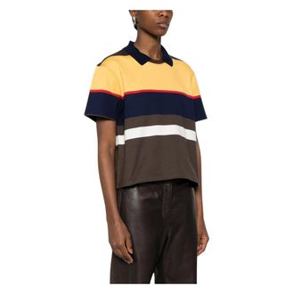 Versace Femme, Tops, Multicolore, Taille: 42 FR Polo &agrave; rayures